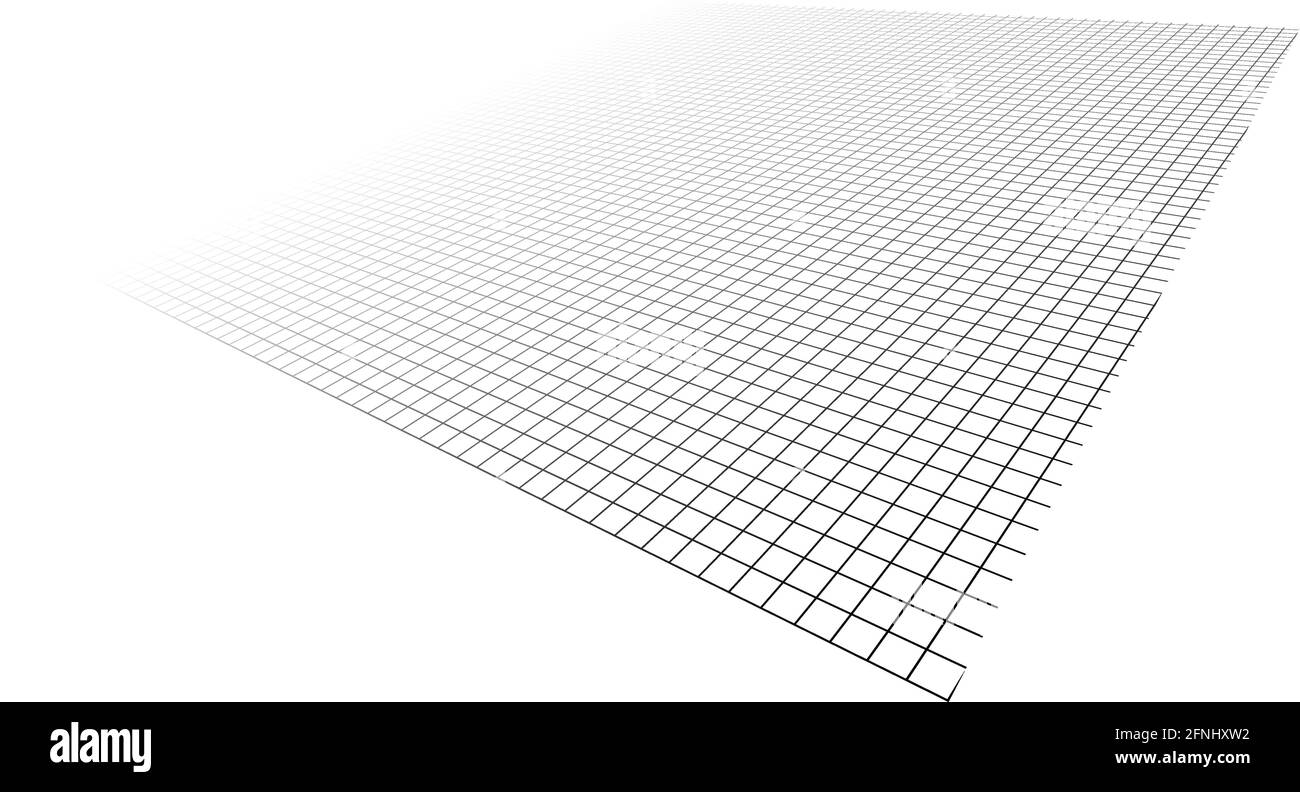 Wireframe, lattice, grating and trellis vanishing, diminishing in 3D ...