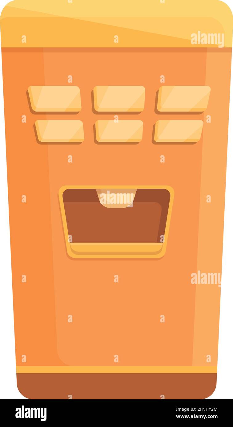 Button drink machine icon. Cartoon of Button drink machine vector icon ...