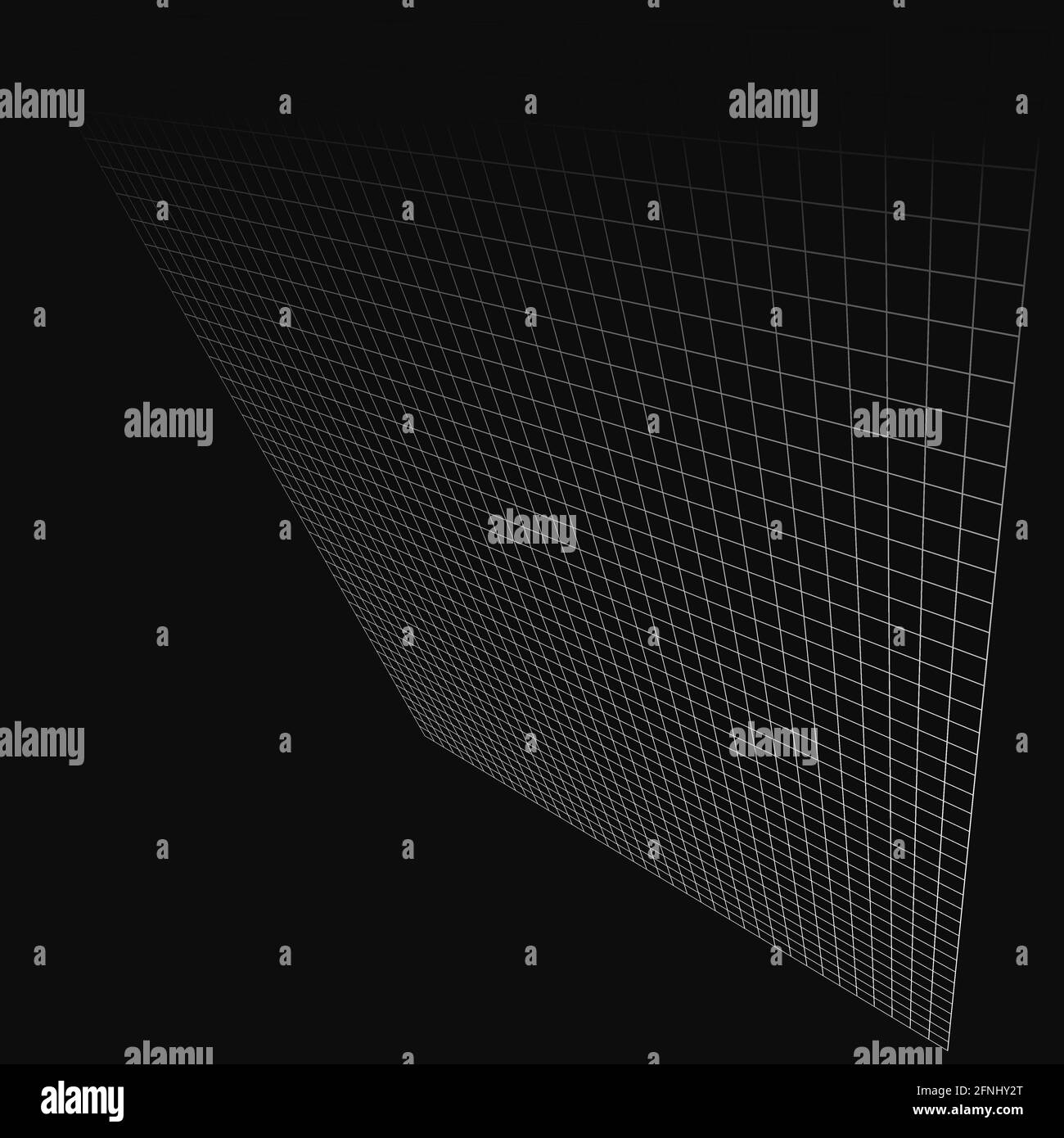 Wireframe, lattice, grating and trellis vanishing, diminishing in 3D ...