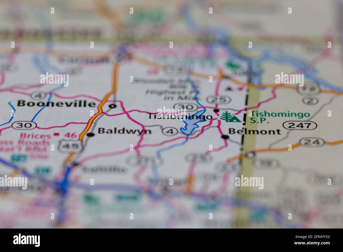 Tishomingo mississippi maps hi-res stock photography and images - Alamy