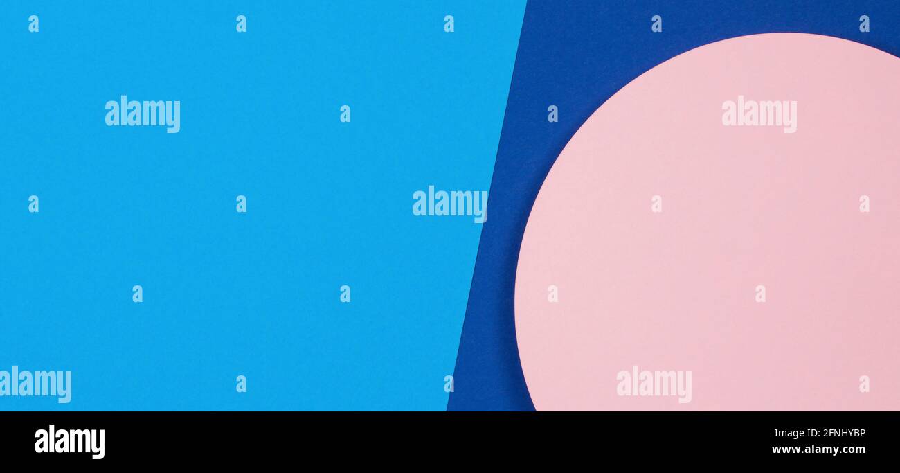 Abstract geometric shapes and lines blue pink color paper texture ...