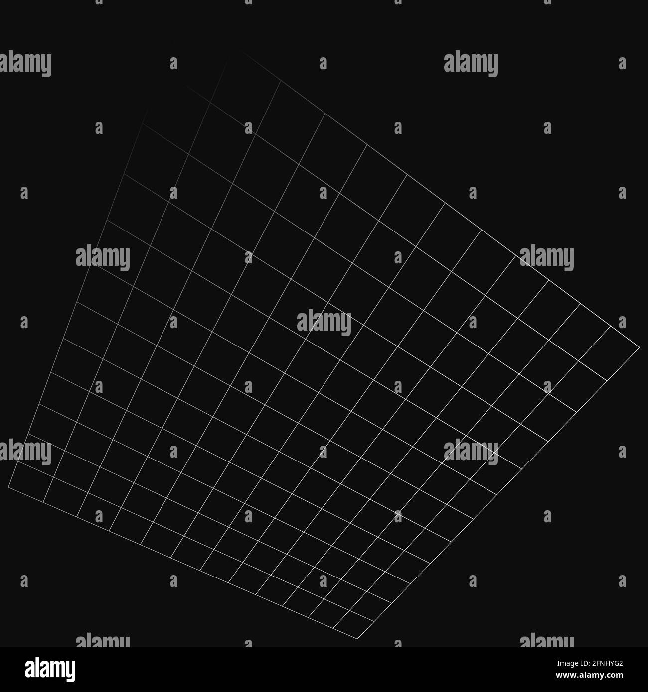 Wireframe, lattice, grating and trellis vanishing, diminishing in 3D ...