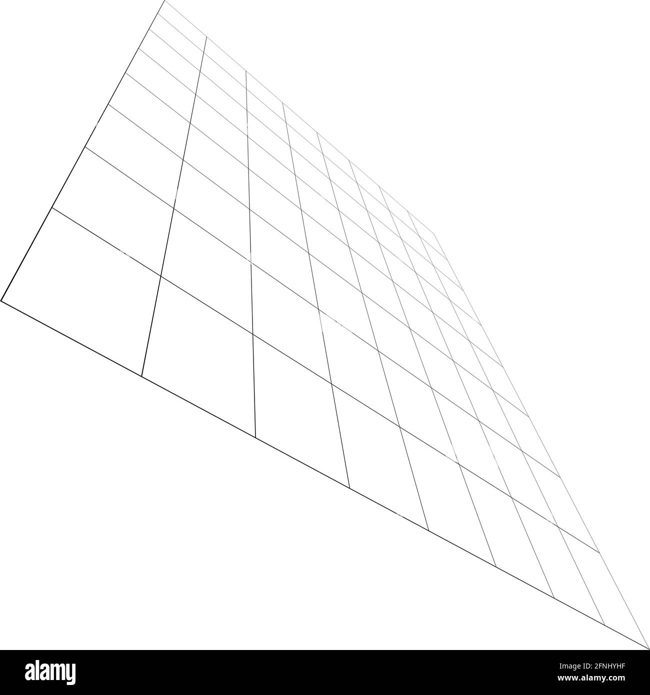 Wireframe, lattice, grating and trellis vanishing, diminishing in 3D ...