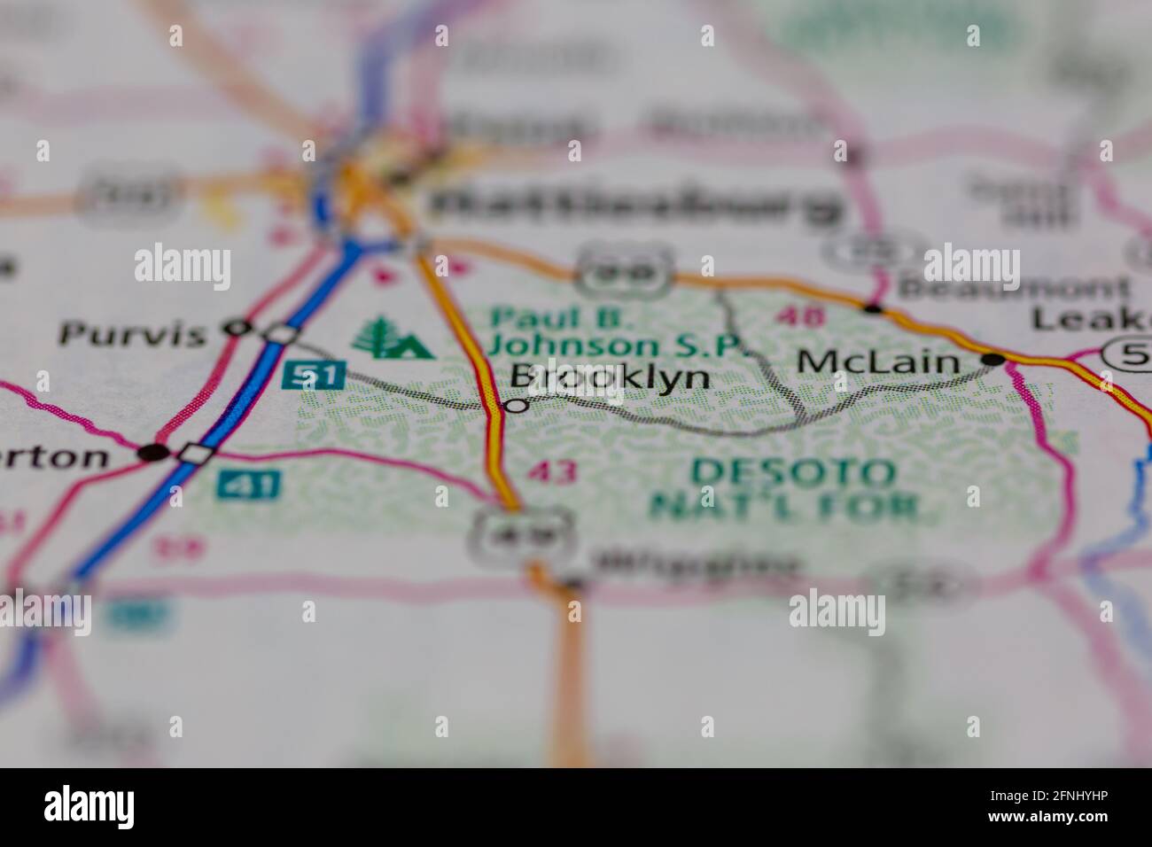 Map of brooklyn hi-res stock photography and images - Alamy