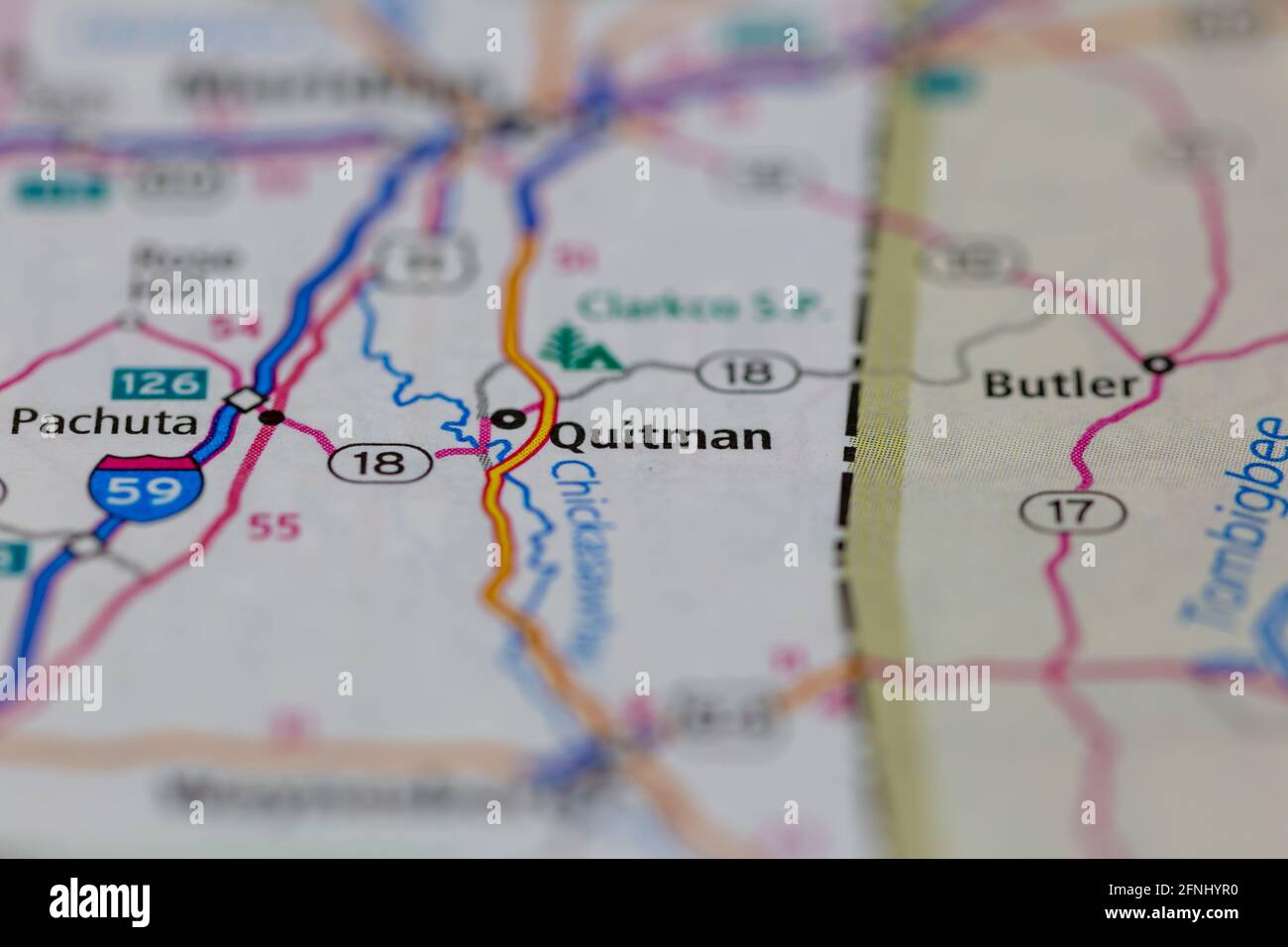 Quitman Ms Map Of Quitman, MS, Mississippi