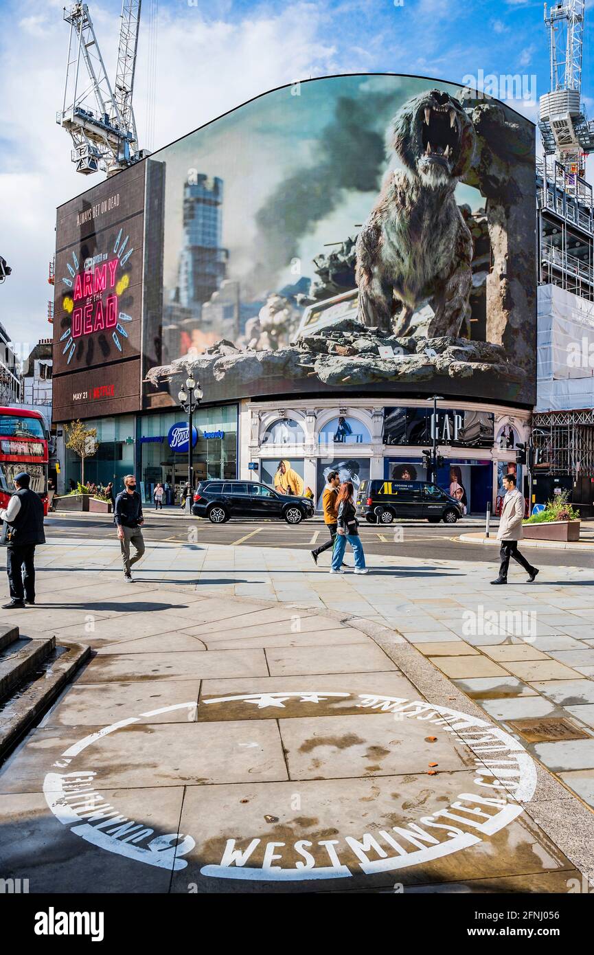 London, UK. 17th May, 2021. On the day Cinemas are allowed to re-open ...