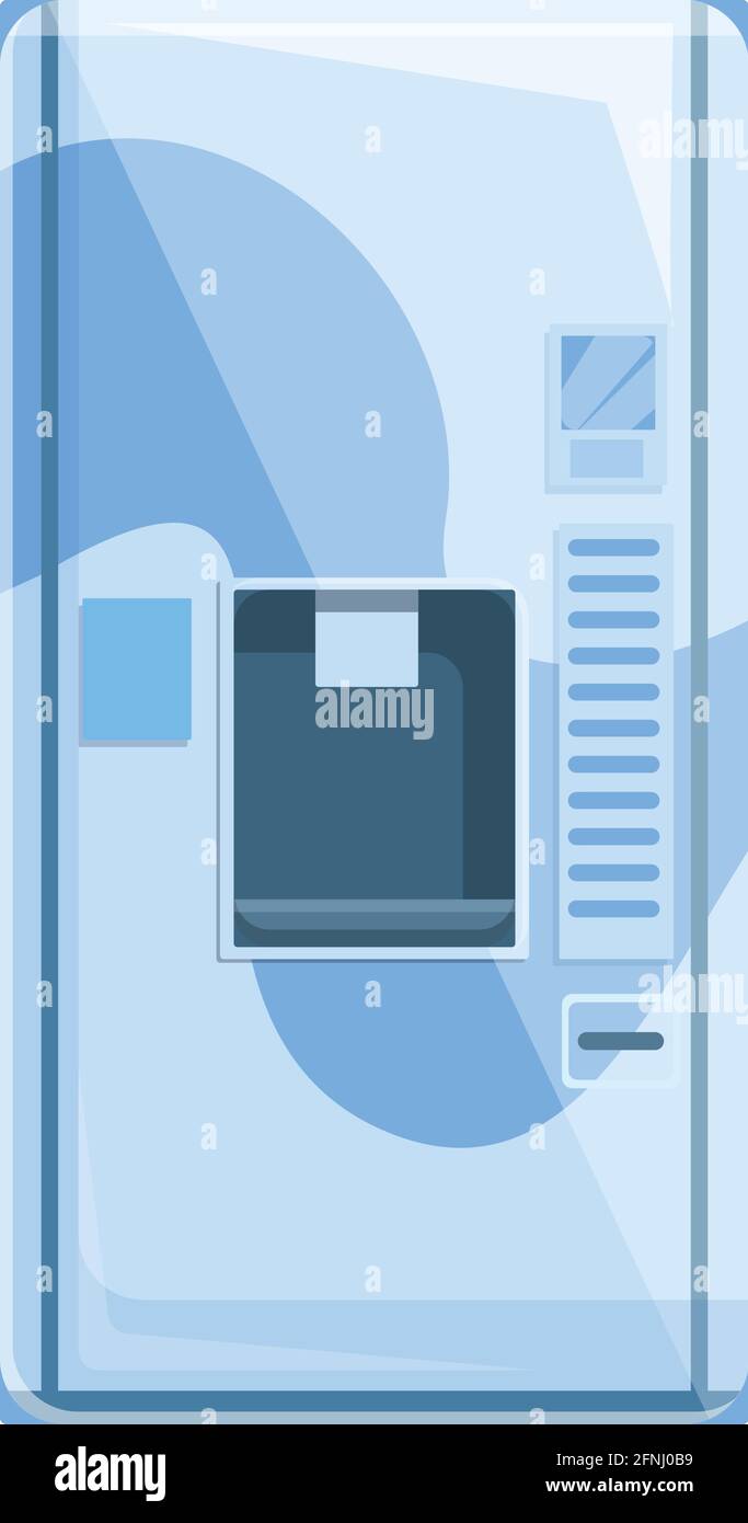 Ice cold drink machine icon. Cartoon of Ice cold drink machine vector ...