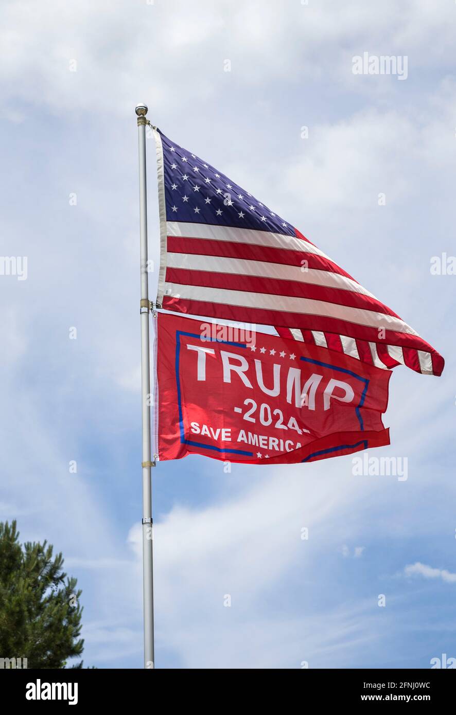 Trump 2024 banner hi-res stock photography and images - Alamy