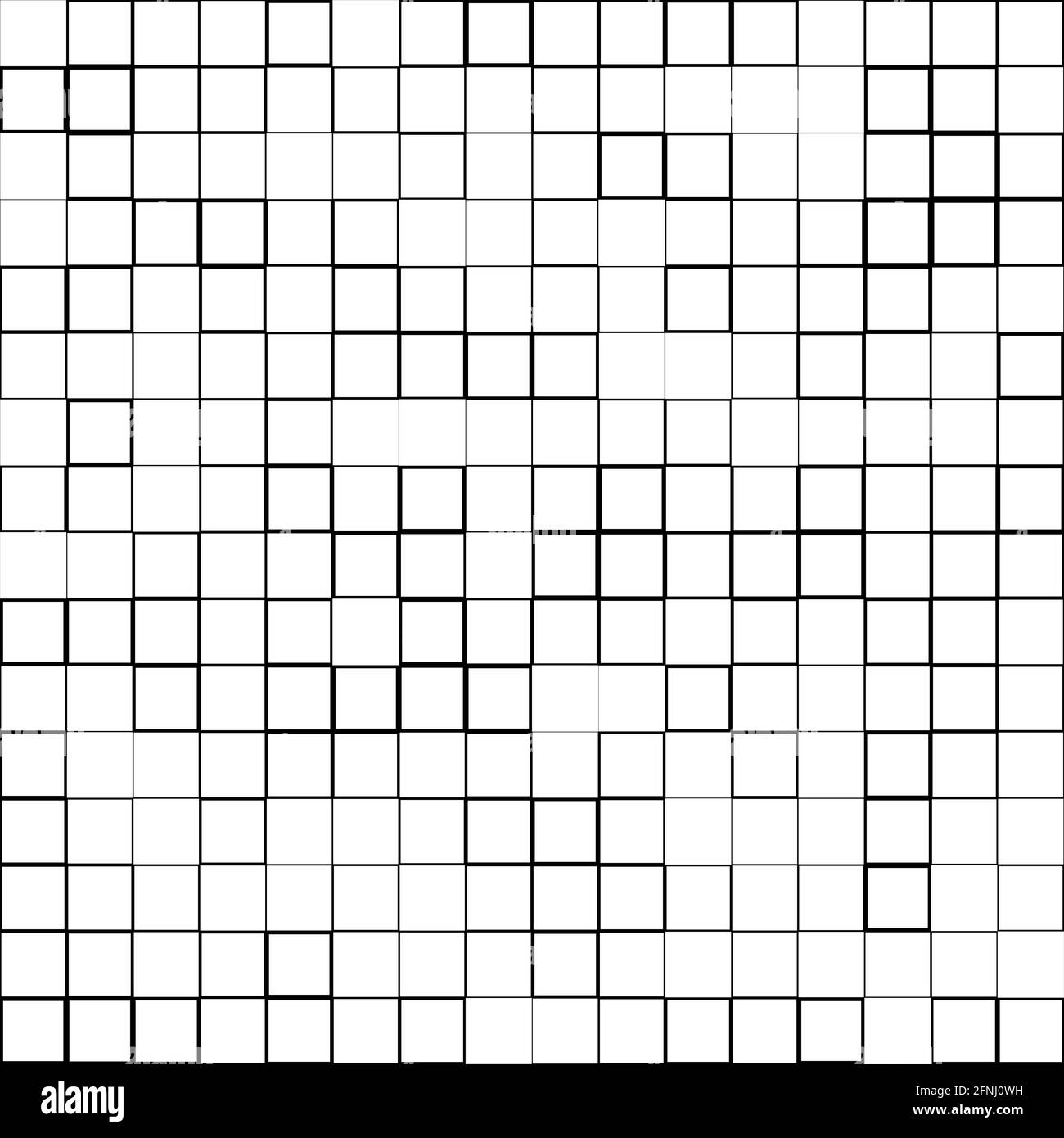Black and white random squares mosaic tiles pattern – Stock vector ...
