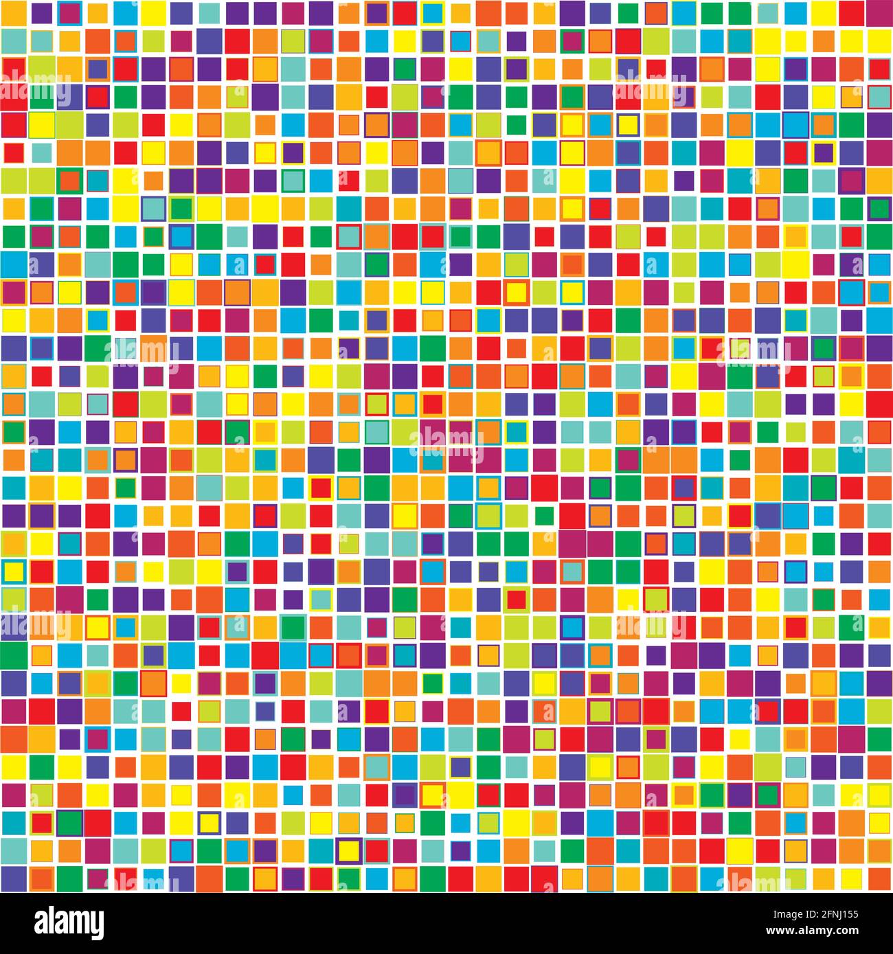 Colorful, vivid, vibrant random squares mosaic tiles pattern ...