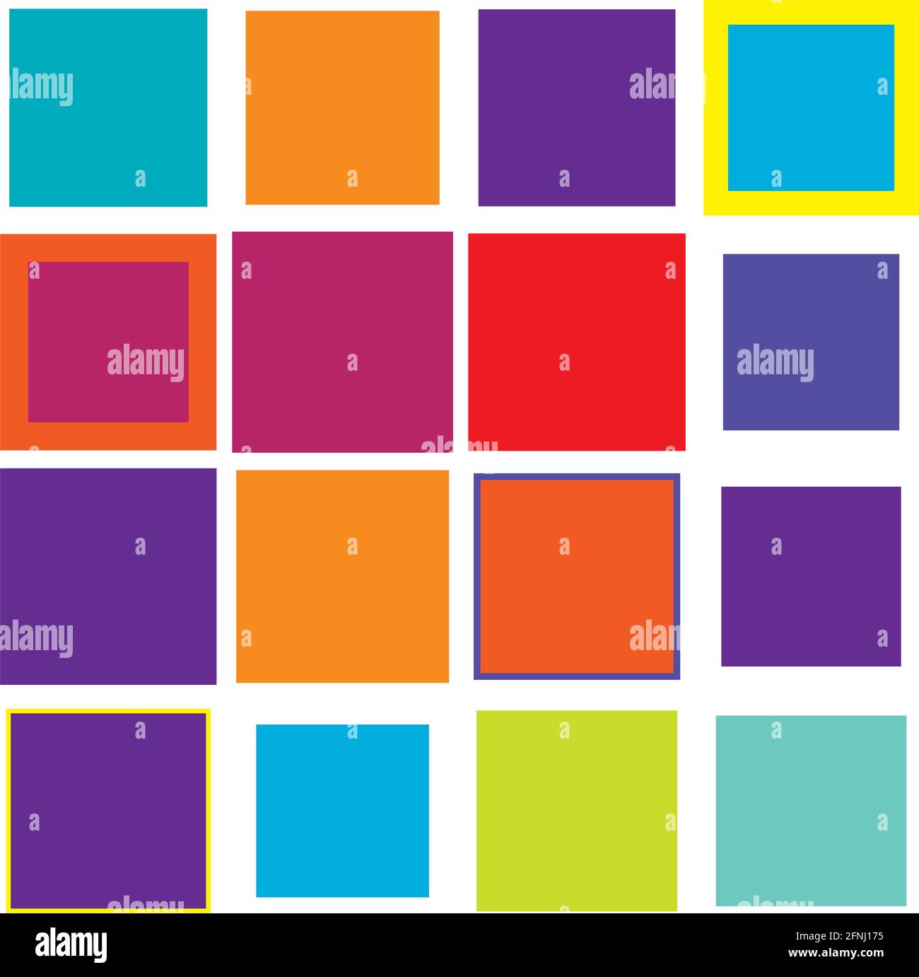 Colorful, vivid, vibrant random squares mosaic tiles pattern ...