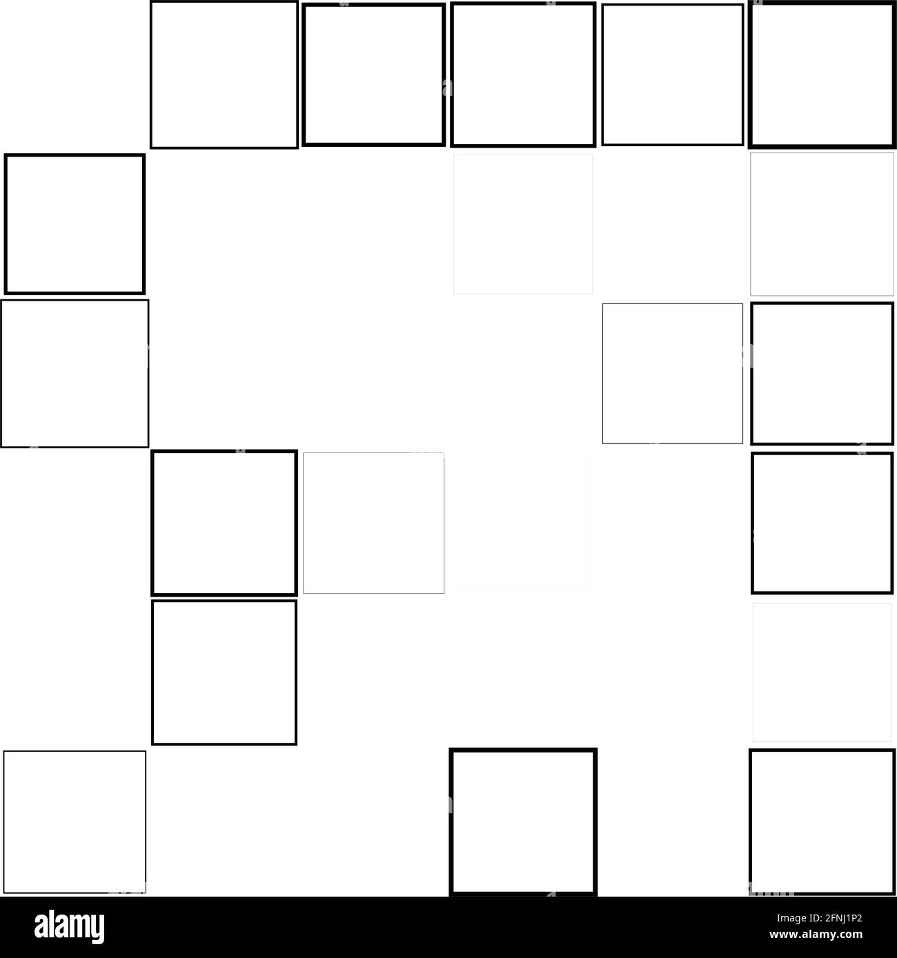 Black and white random squares mosaic tiles pattern – Stock vector ...