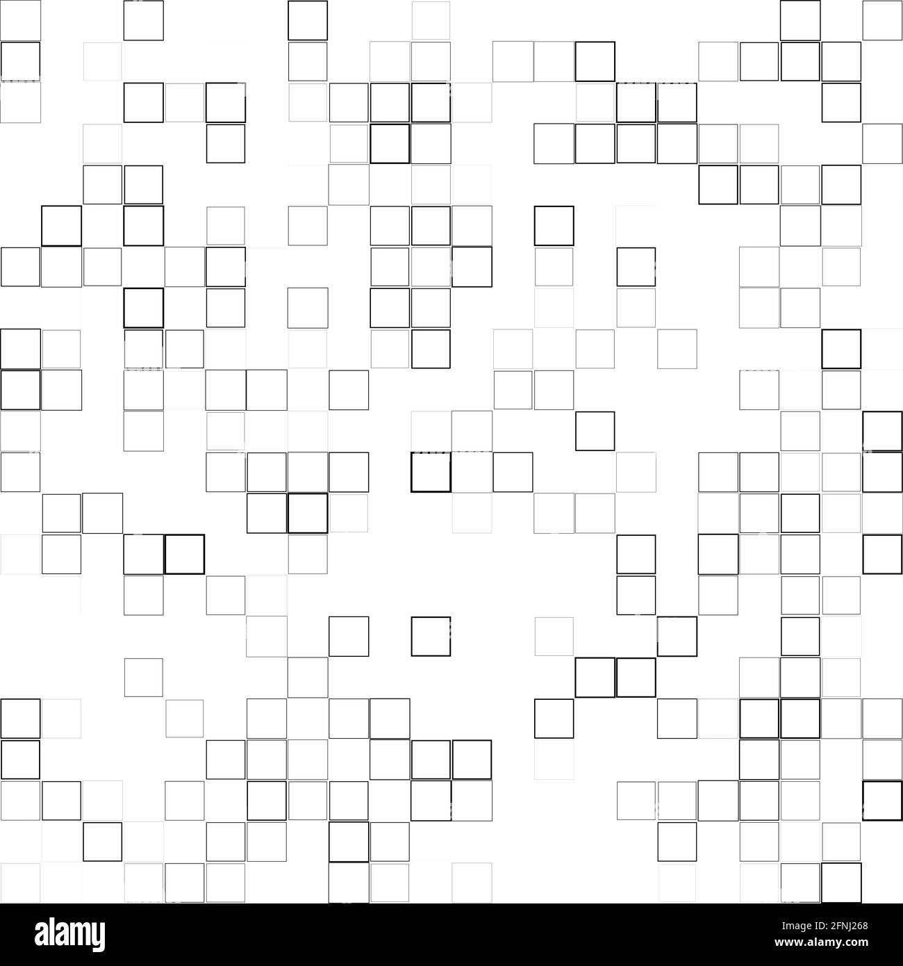 Black and white random squares mosaic tiles pattern – Stock vector ...