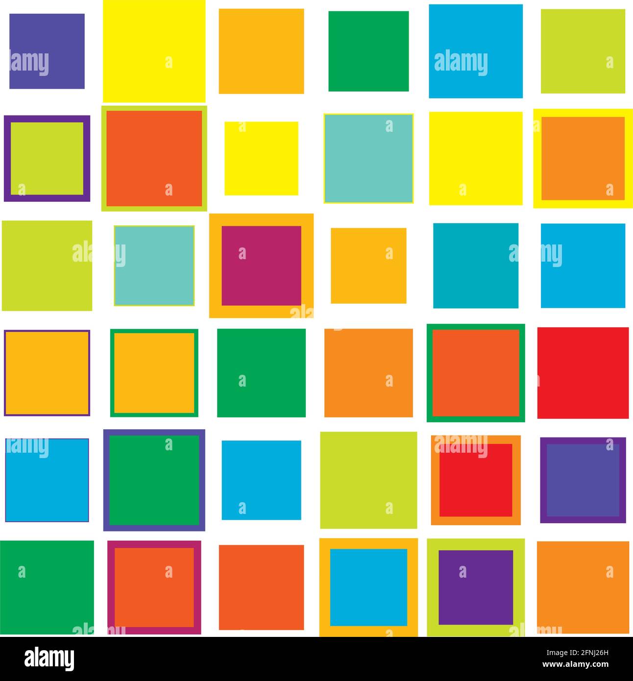 Colorful, vivid, vibrant random squares mosaic tiles pattern ...