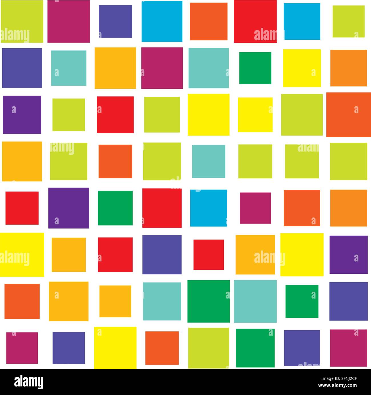 Colorful, vivid, vibrant random squares mosaic tiles pattern ...