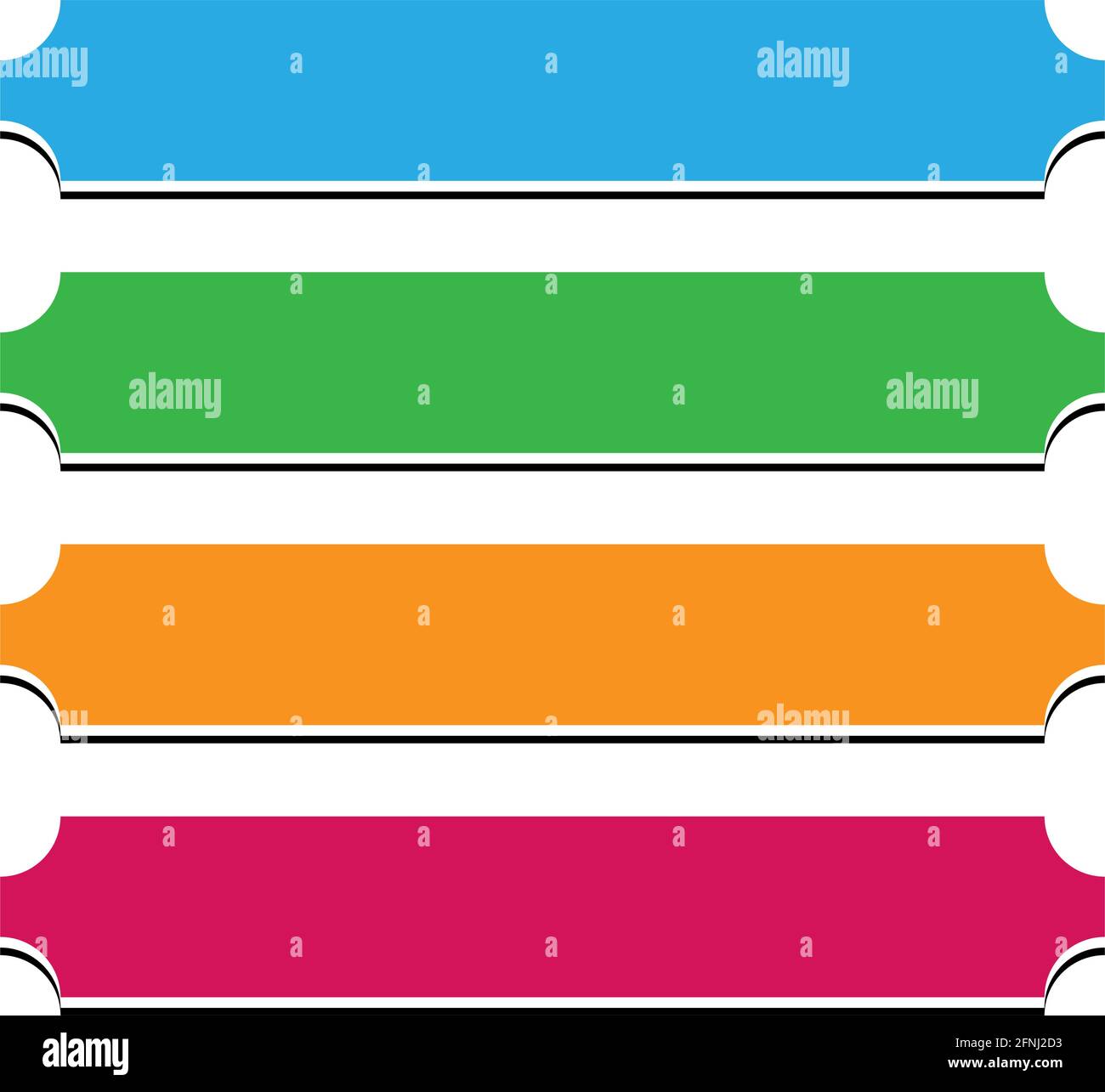 Classic simple banner, button shapes template – Stock vector ...