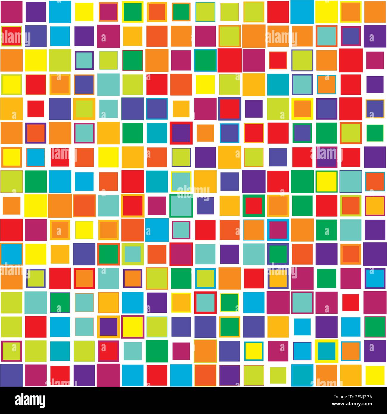 Colorful, vivid, vibrant random squares mosaic tiles pattern ...