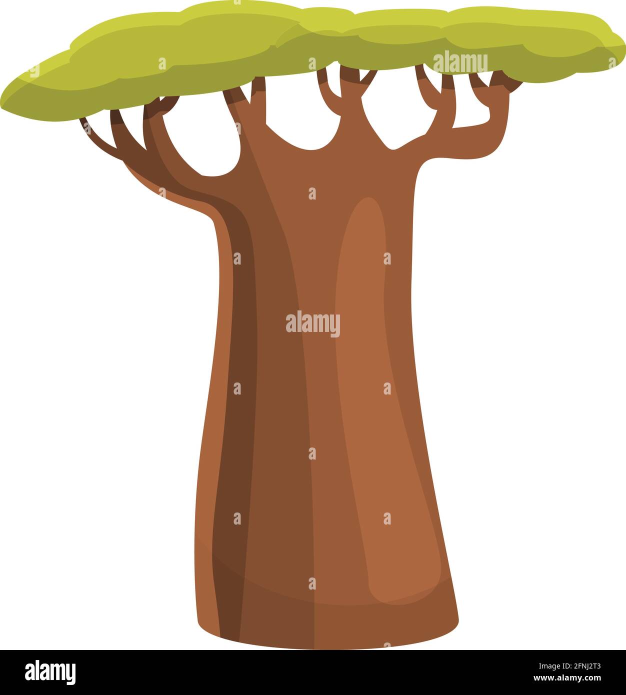 Baobab tree icon. Cartoon of Baobab tree vector icon for web design ...