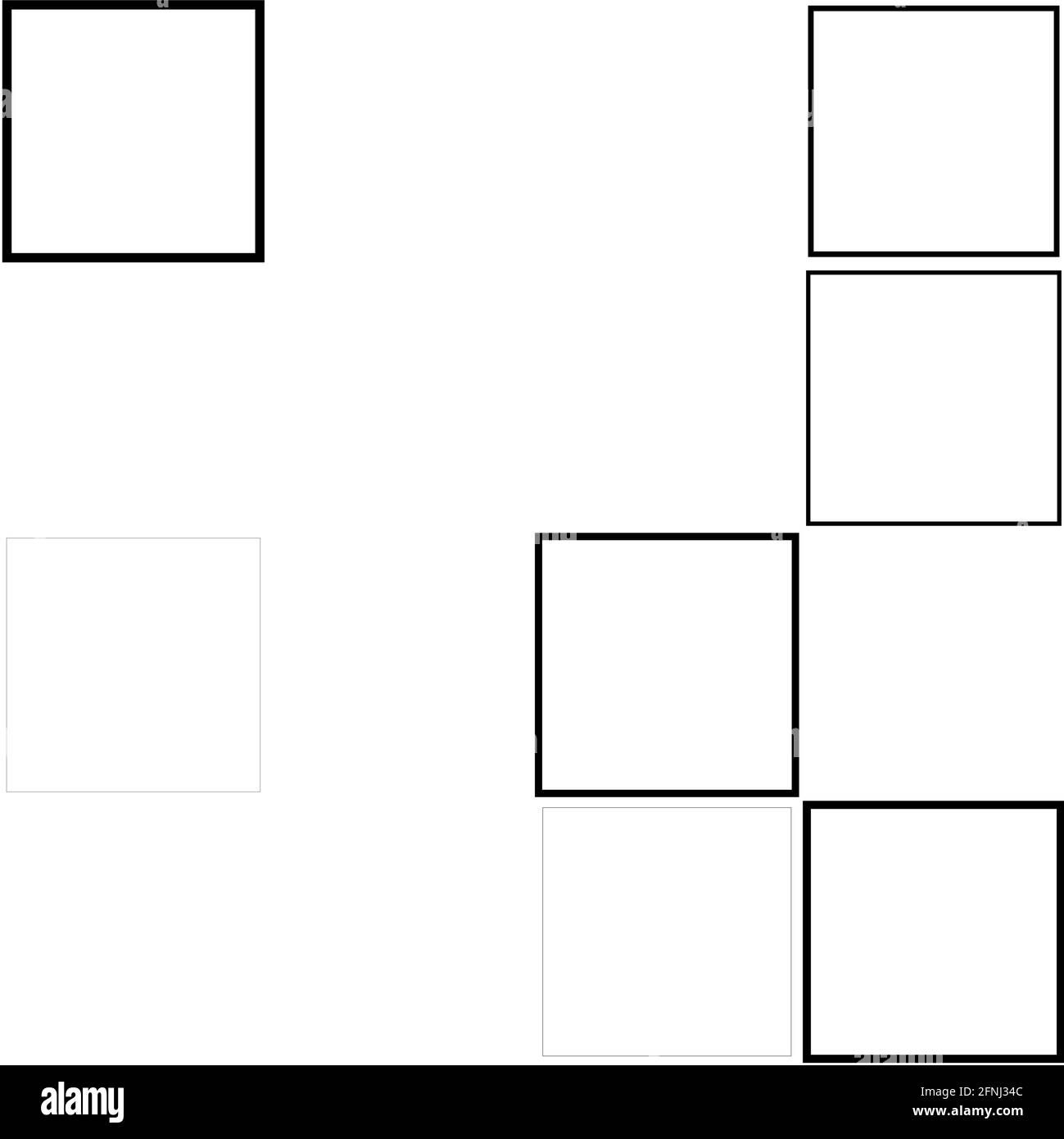 Black and white random squares mosaic tiles pattern – Stock vector ...