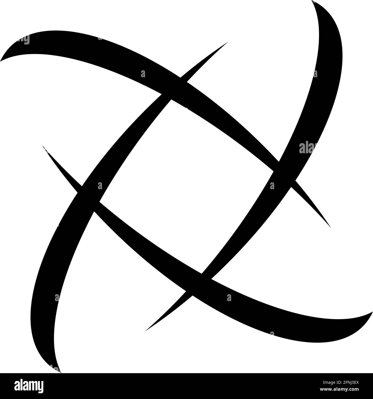 Abstract dynamic lines motif, symbol, icon – Stock vector illustration ...