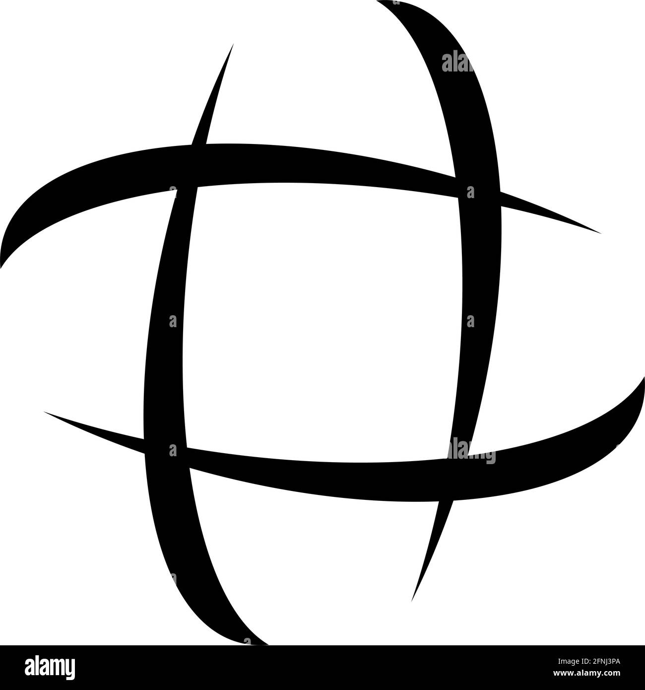 Abstract dynamic lines motif, symbol, icon – Stock vector illustration ...