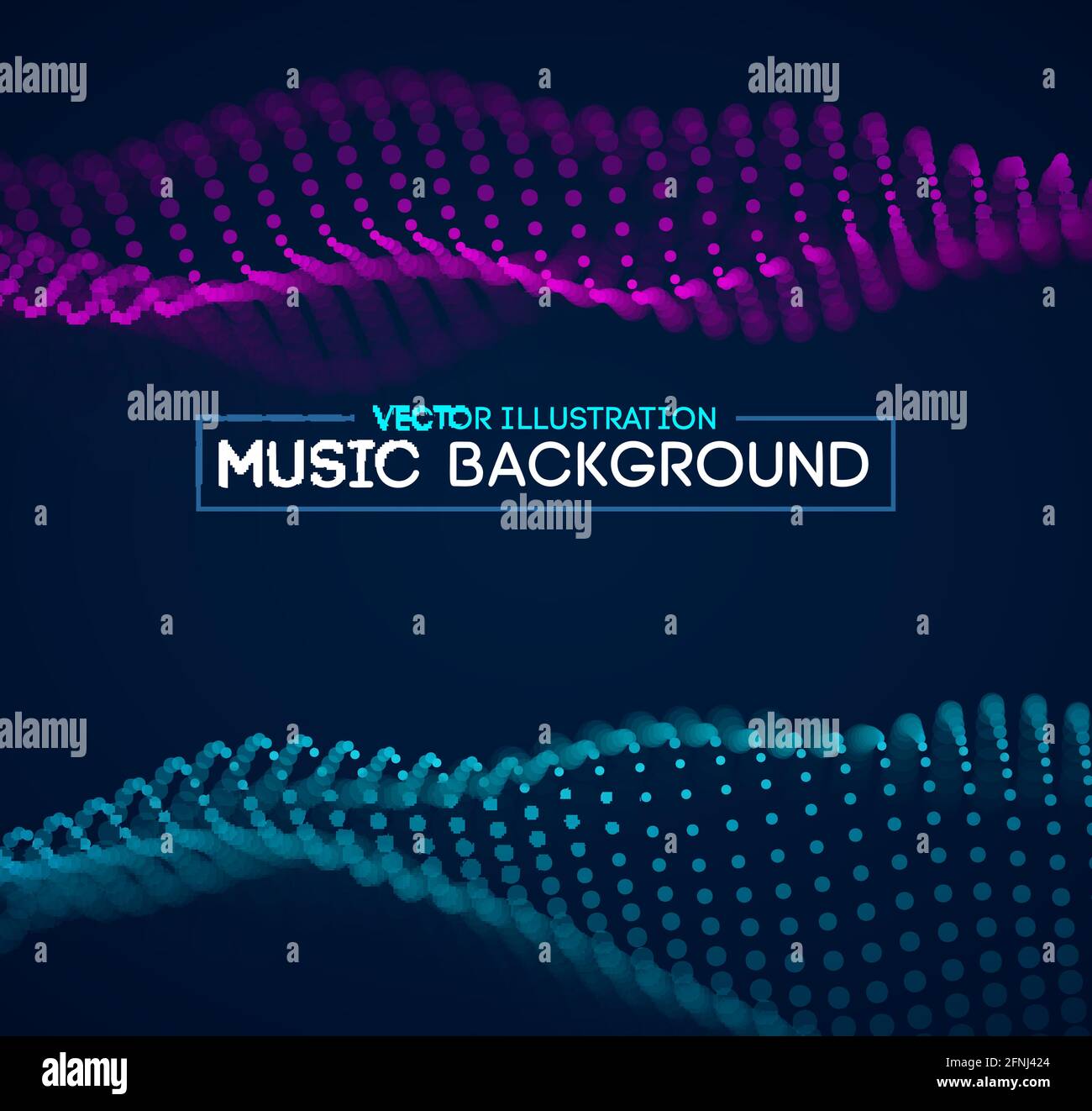 Music Background Blue abstract futuristic background. Future technology ...