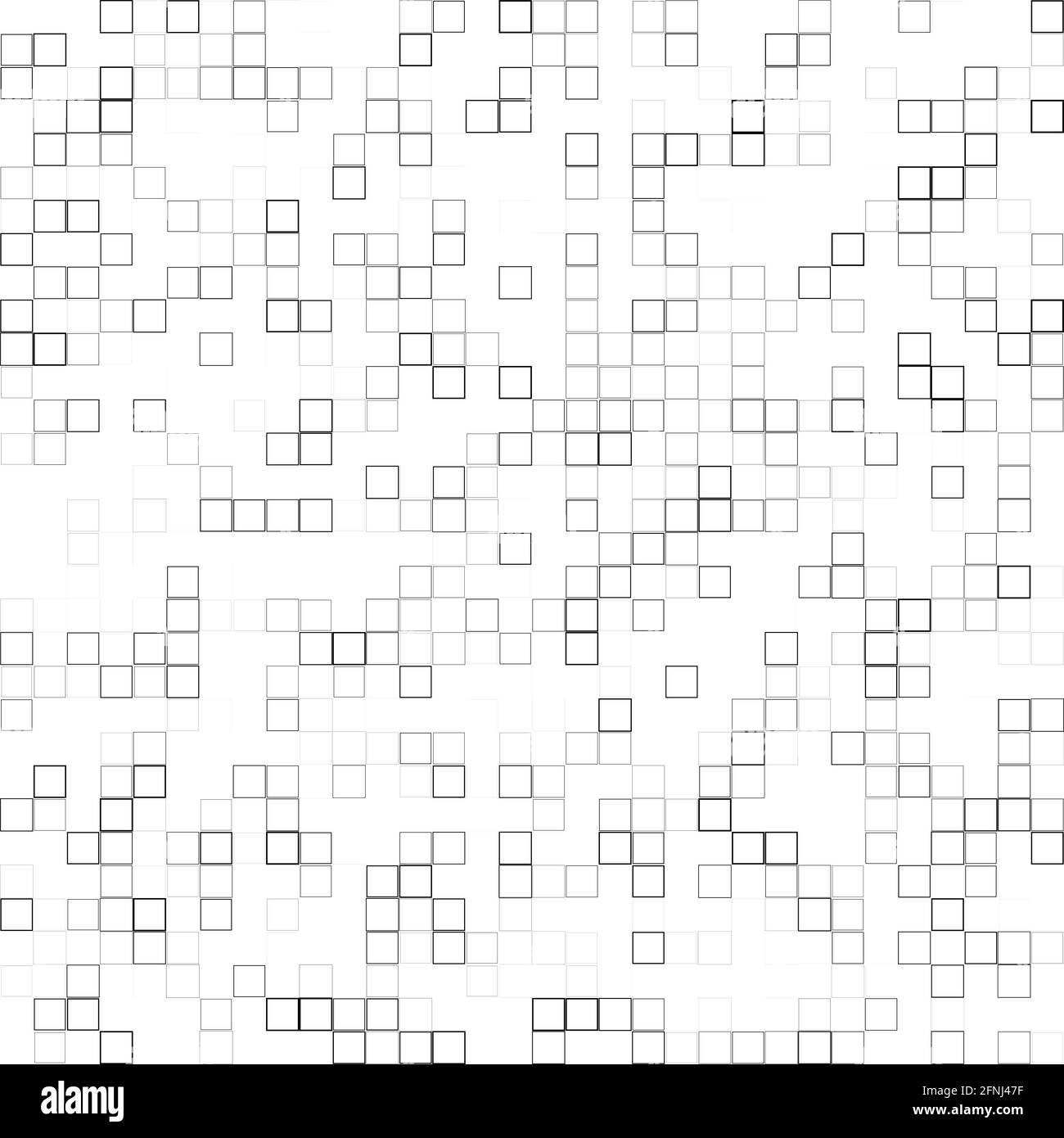 Black and white random squares mosaic tiles pattern – Stock vector ...