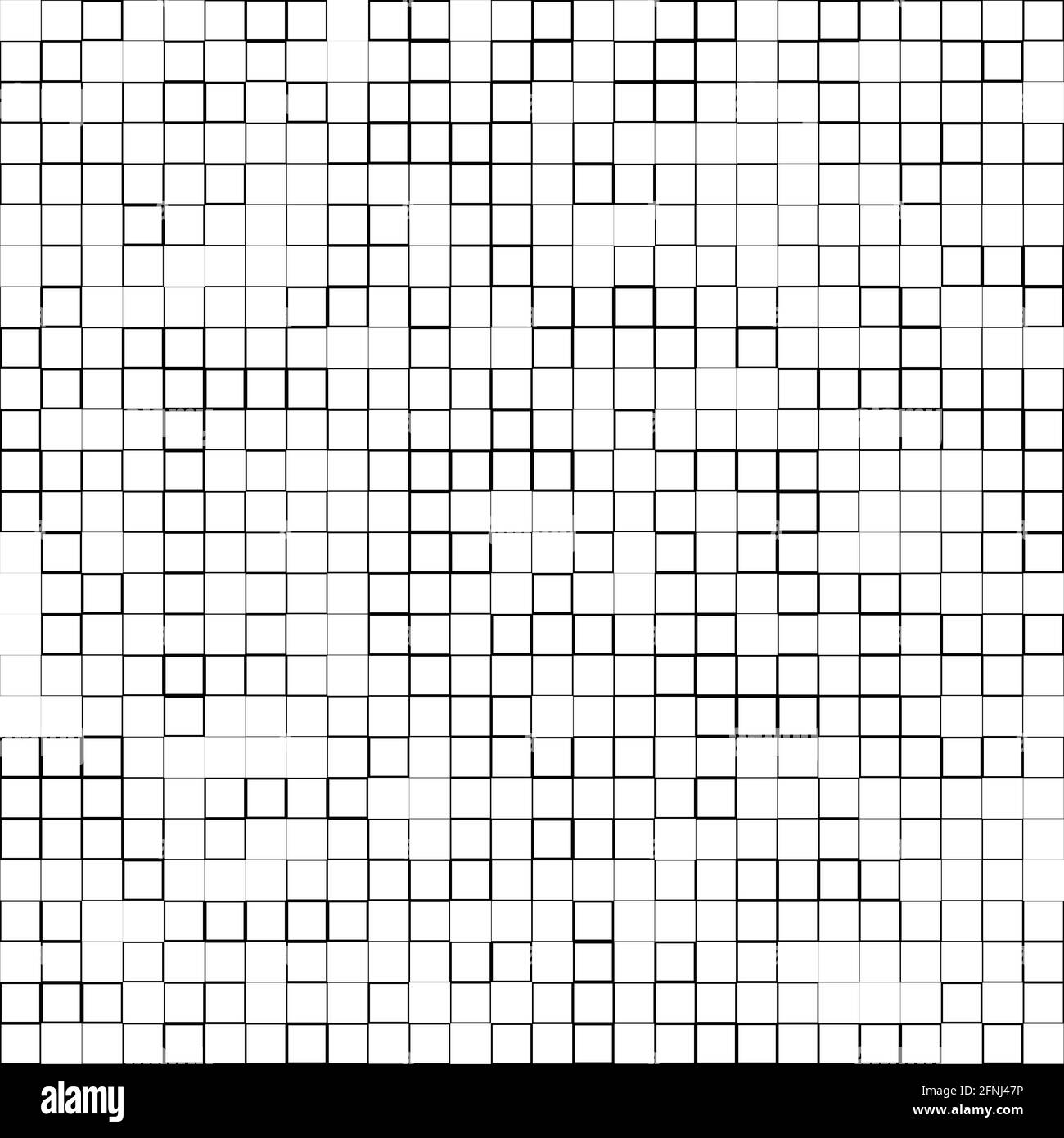 Black and white random squares mosaic tiles pattern – Stock vector ...