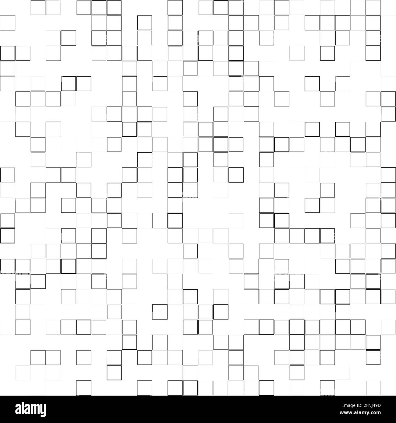 Black and white random squares mosaic tiles pattern – Stock vector ...