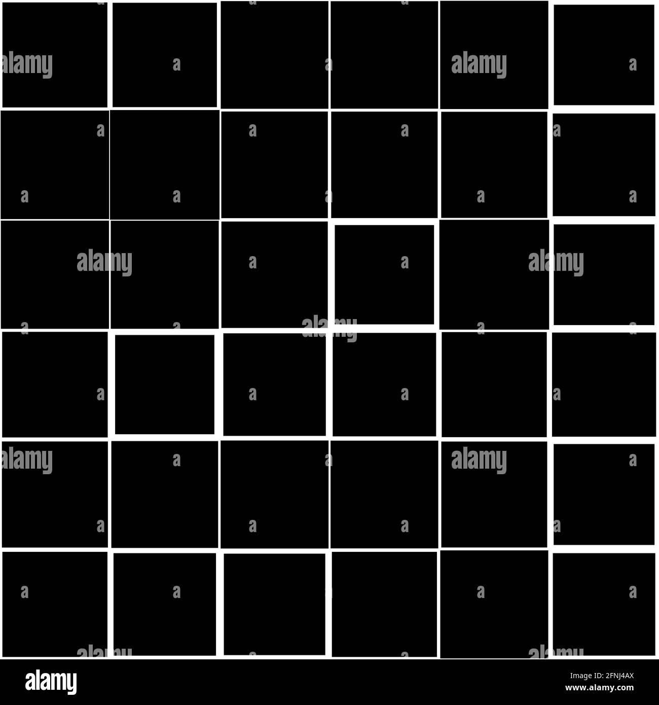 Black and white random squares mosaic tiles pattern – Stock vector ...