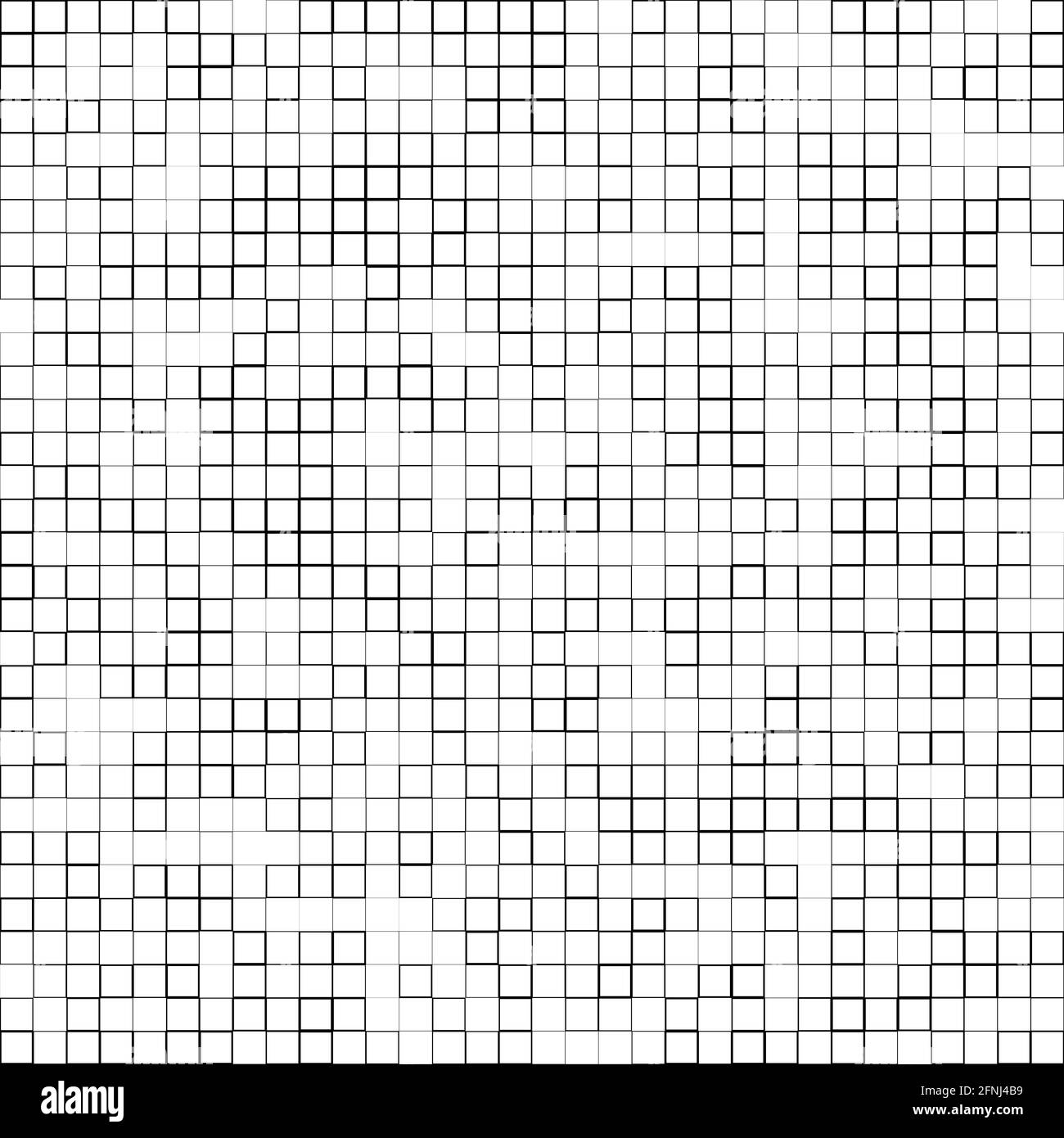 Black and white random squares mosaic tiles pattern – Stock vector ...
