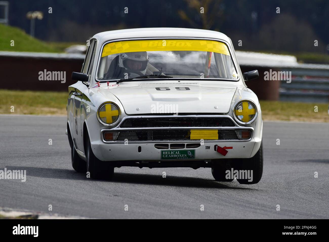 A slight wheel lift, Bob Bullen, Ford Lotus Cortina, Historic Touring ...