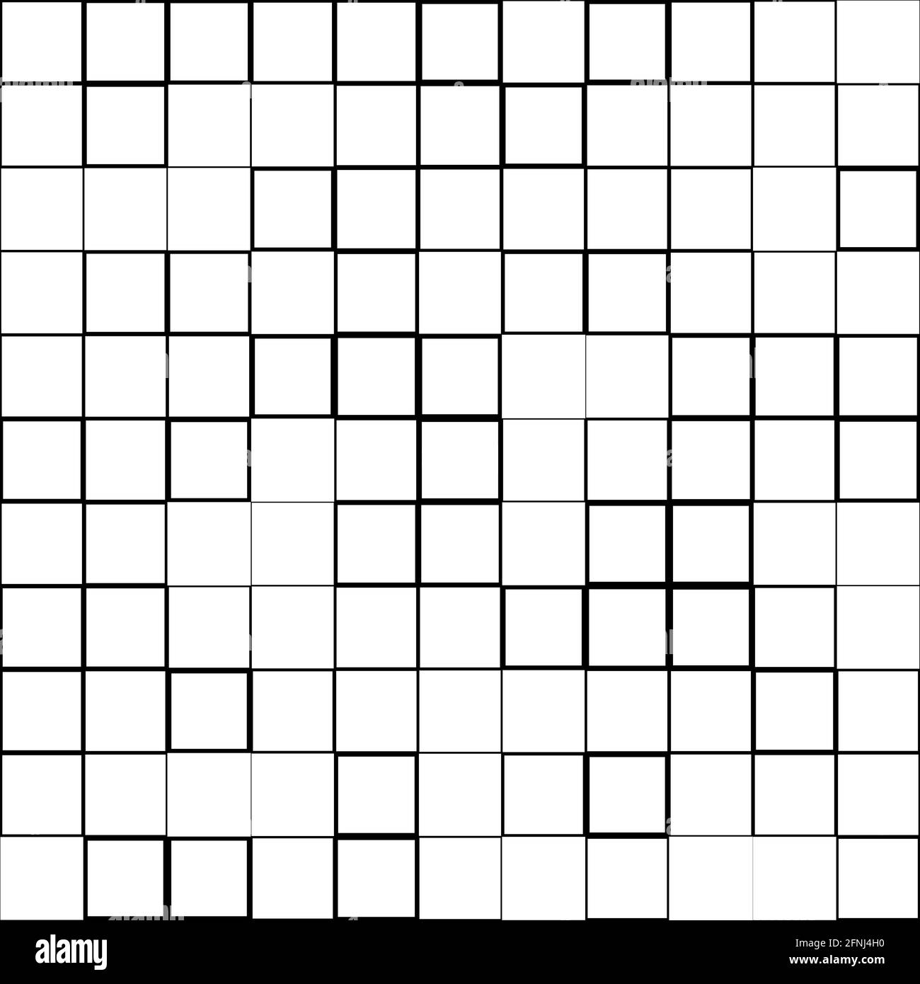 Black and white random squares mosaic tiles pattern – Stock vector ...