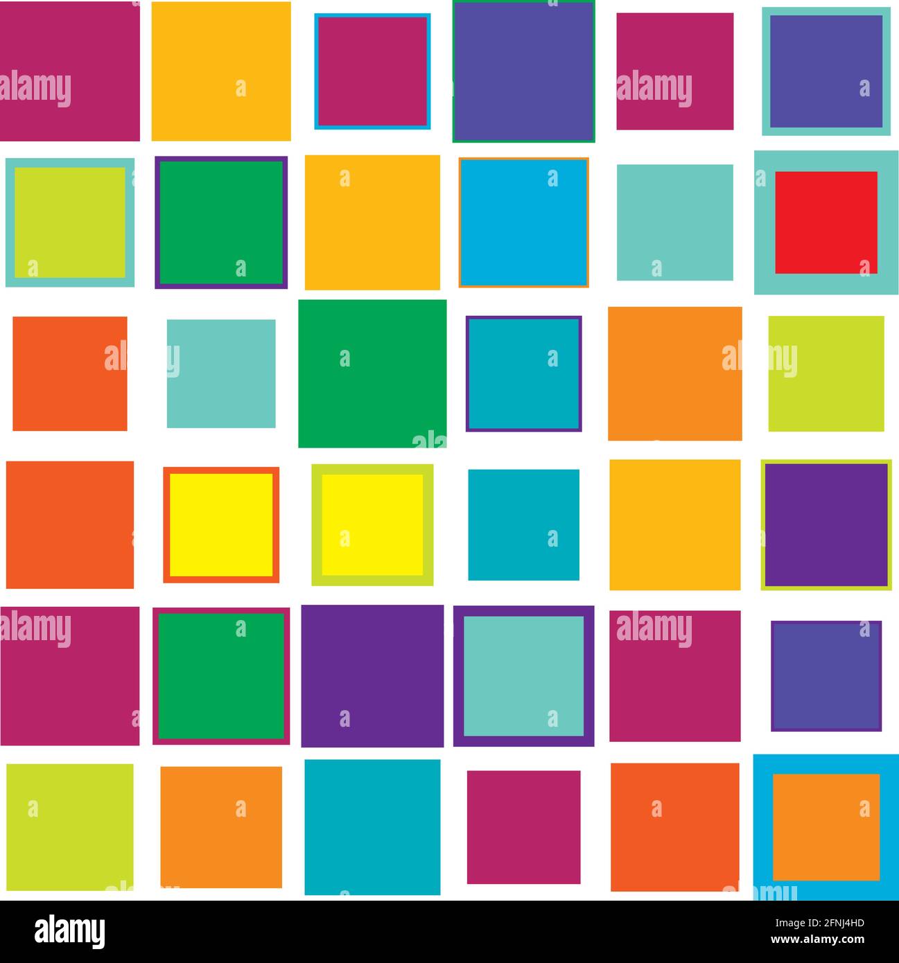 Colorful, vivid, vibrant random squares mosaic tiles pattern ...