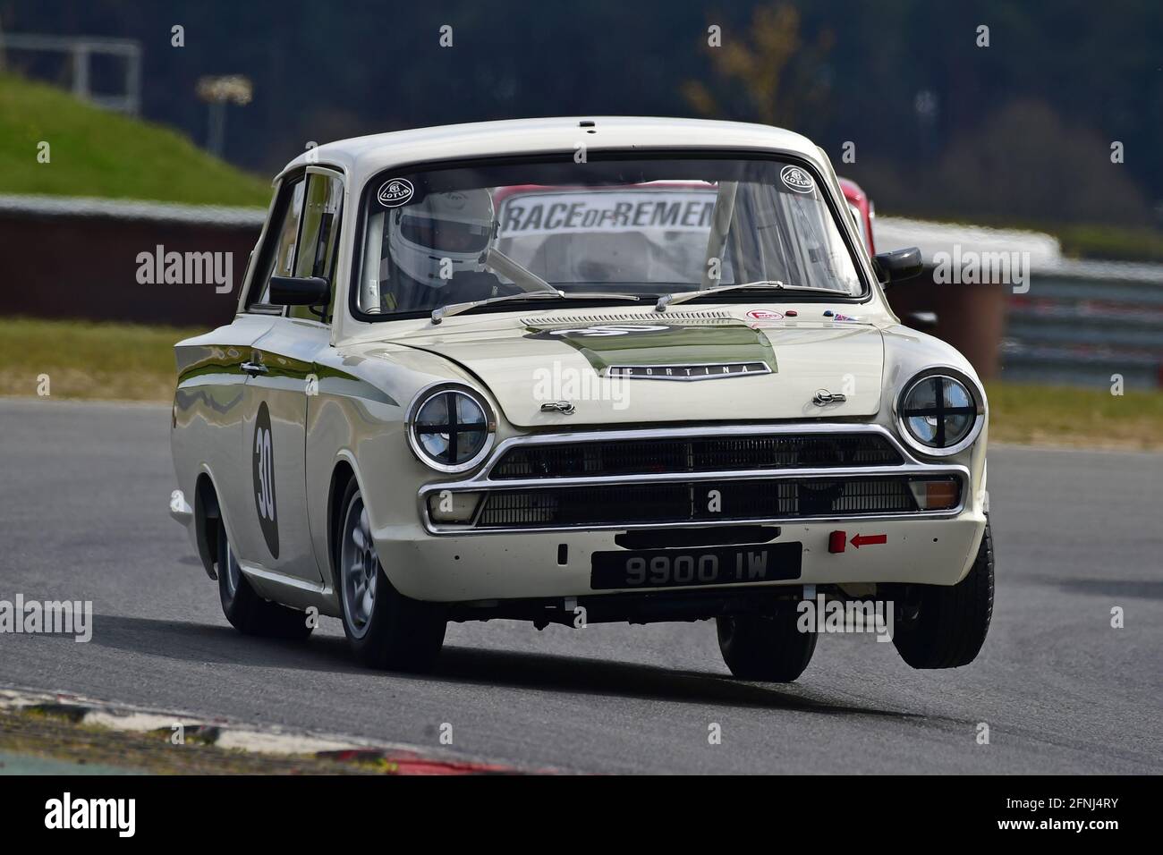 A front wheel waggle, Adam Cunnington, Ford Lotus Cortina, Historic ...