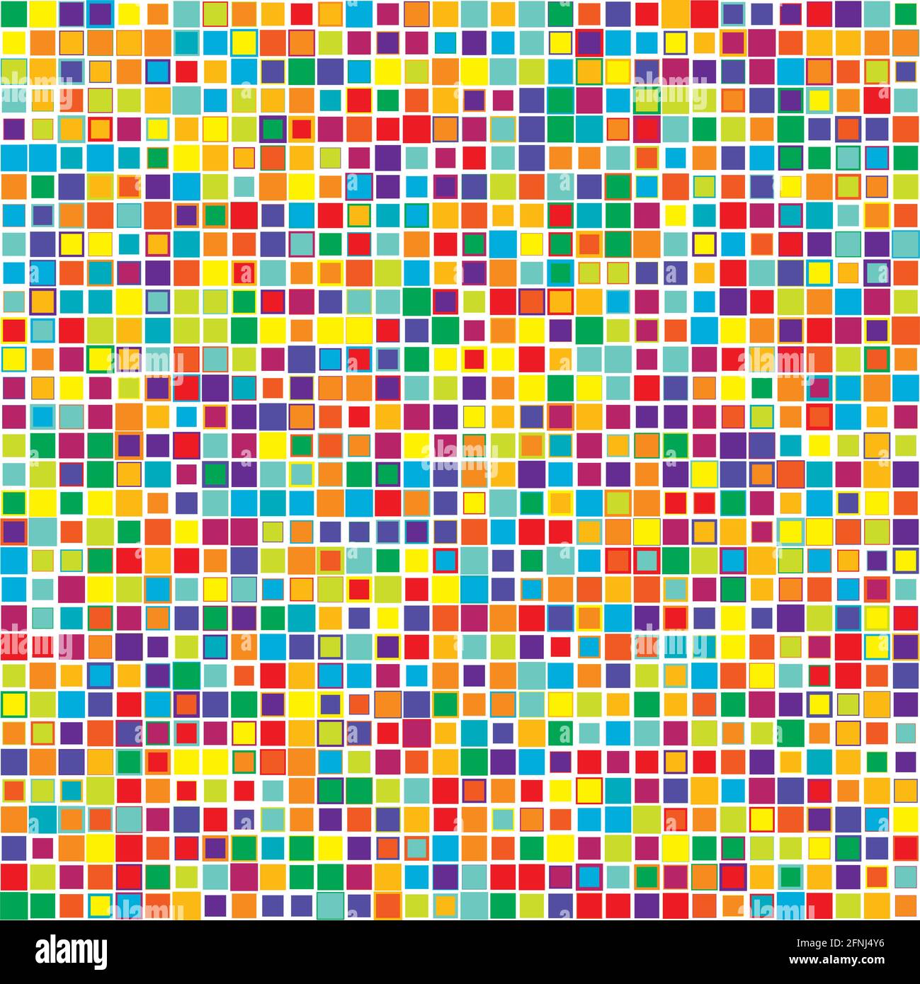 Colorful, vivid, vibrant random squares mosaic tiles pattern ...