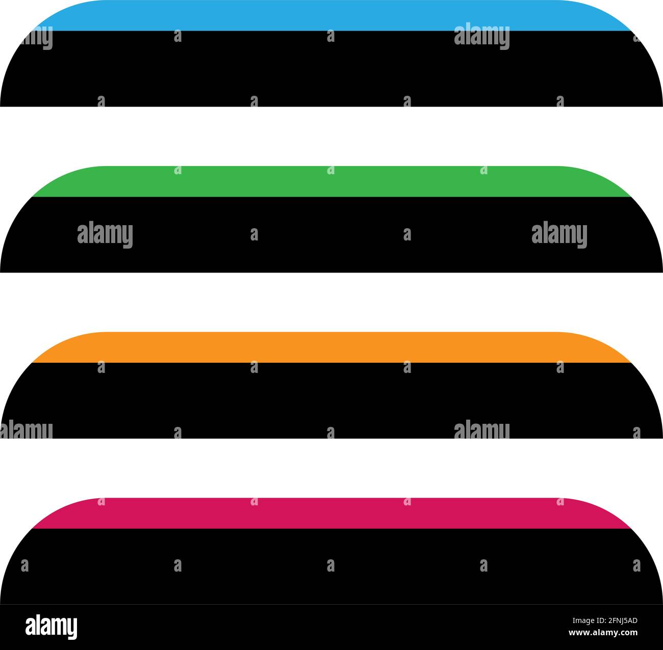Classic simple banner, button shapes template – Stock vector ...