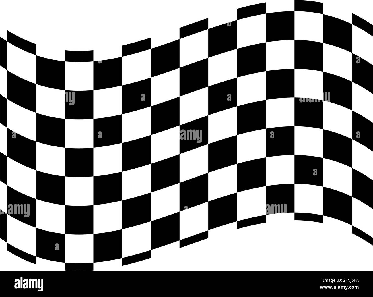 Checkered, chequered waving, wavy racing flag with different desinty ...