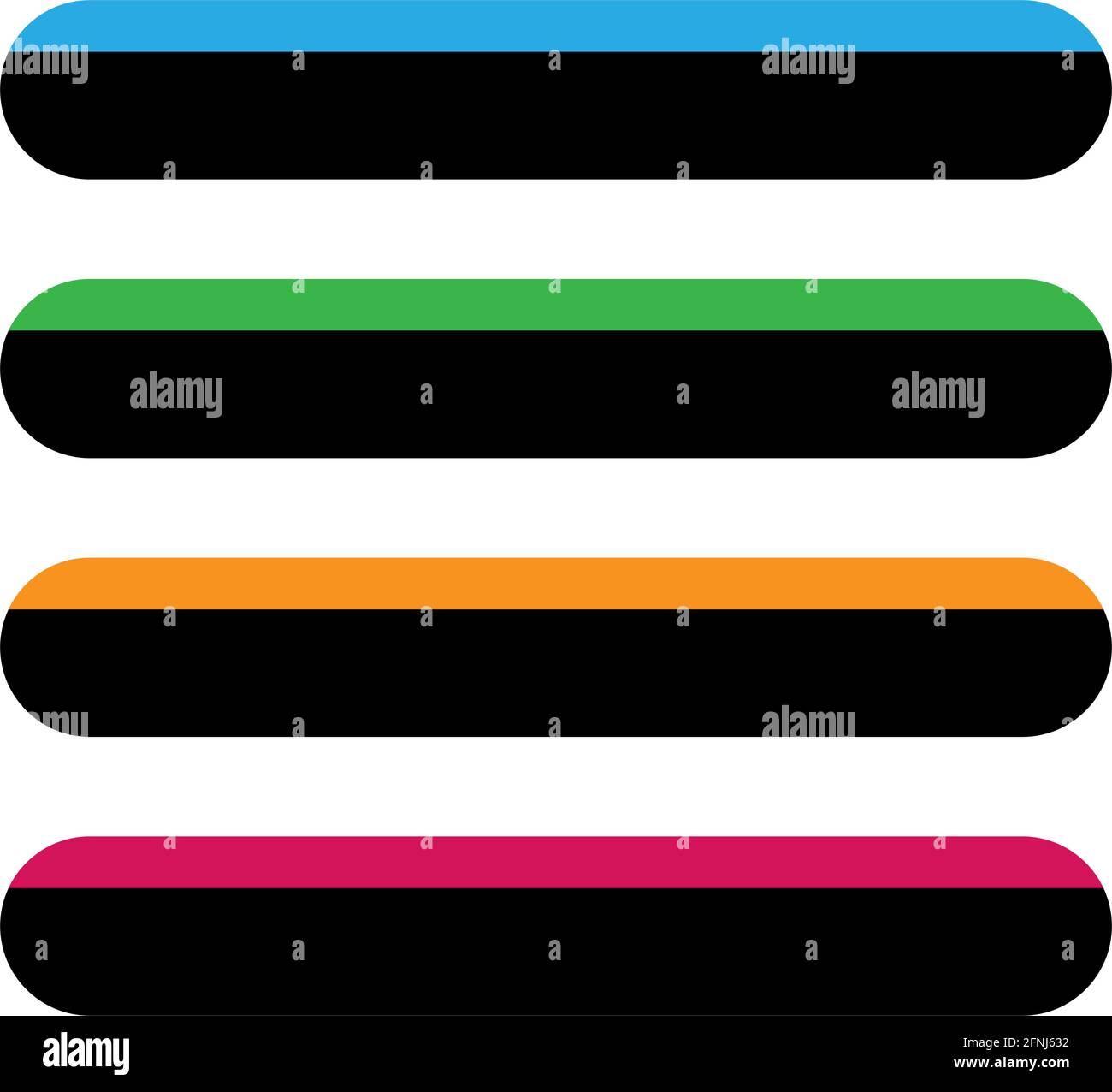 Classic simple banner, button shapes template – Stock vector ...