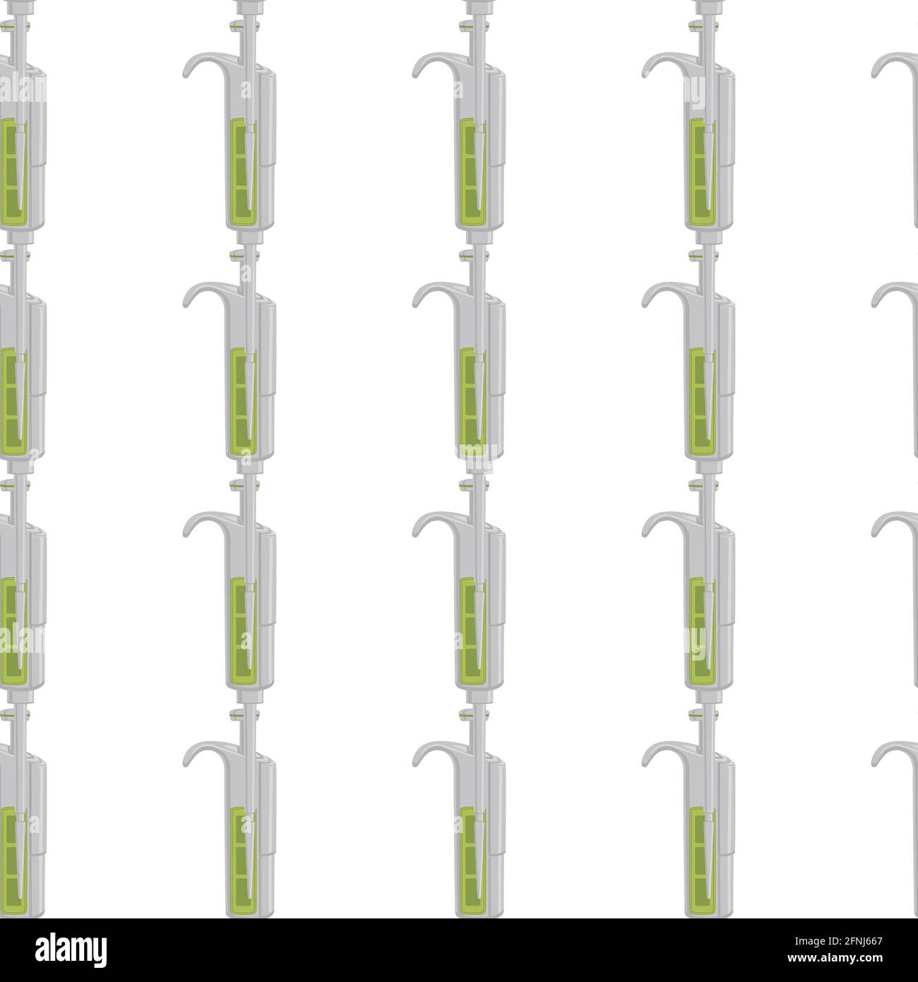 Abstract seamless medical pipette, dropper for laboratory on white ...