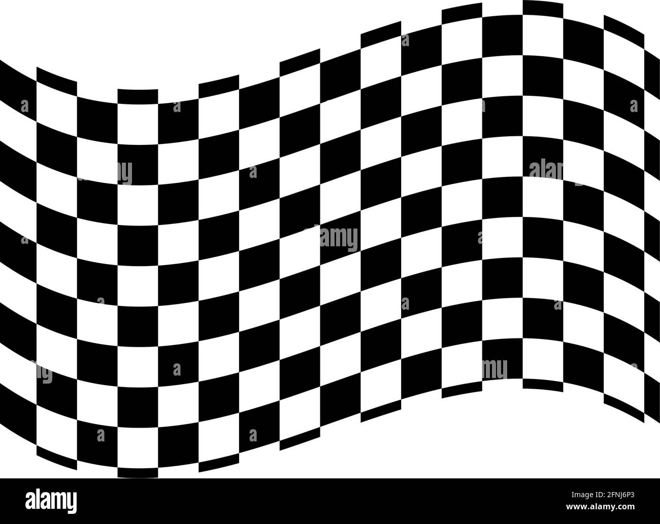 Checkered, chequered waving, wavy racing flag with different desinty ...