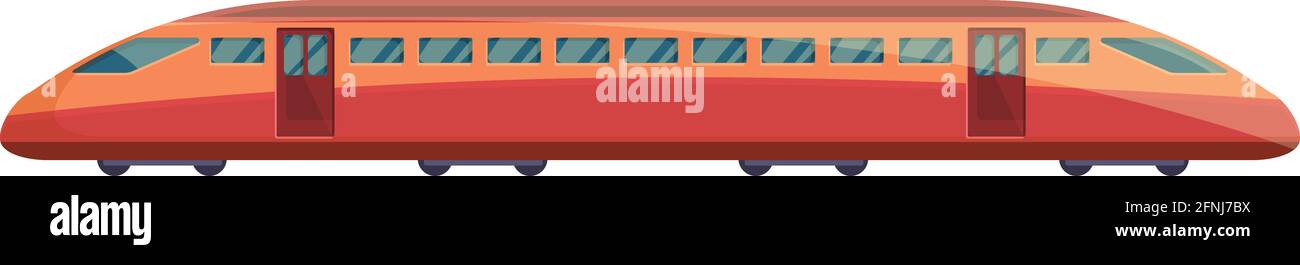 High speed train icon. Cartoon of High speed train vector icon for web ...
