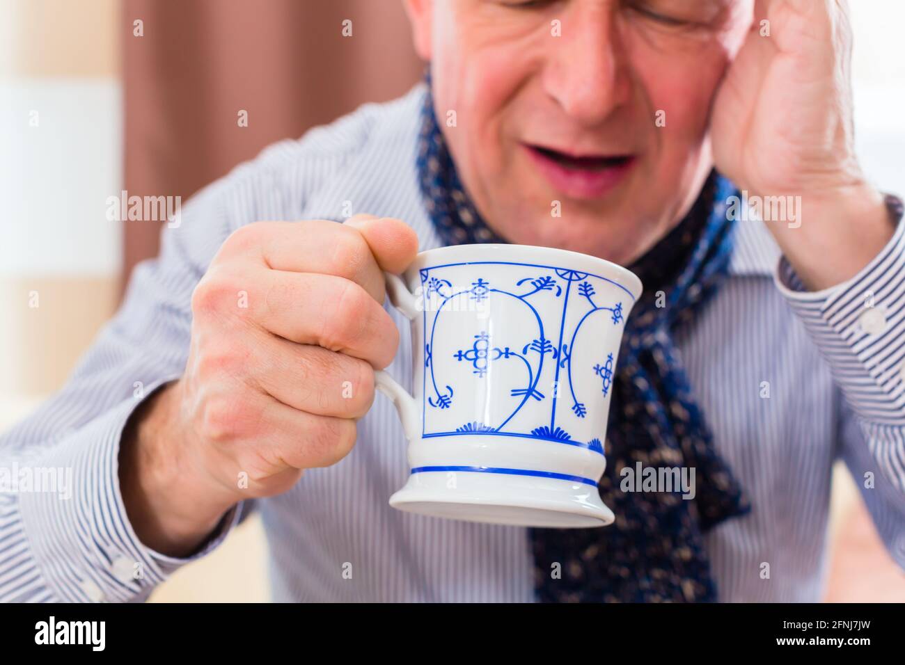Old Man Coughing High Resolution Stock Photography and Images - Alamy