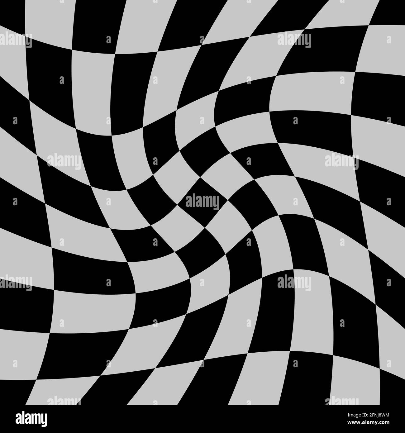 Squares pattern, checkerboard, chessboard with rotation, swirl, twirl ...