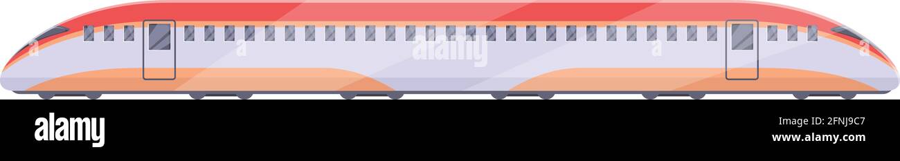 Passenger express train icon. Cartoon of Passenger express train vector ...