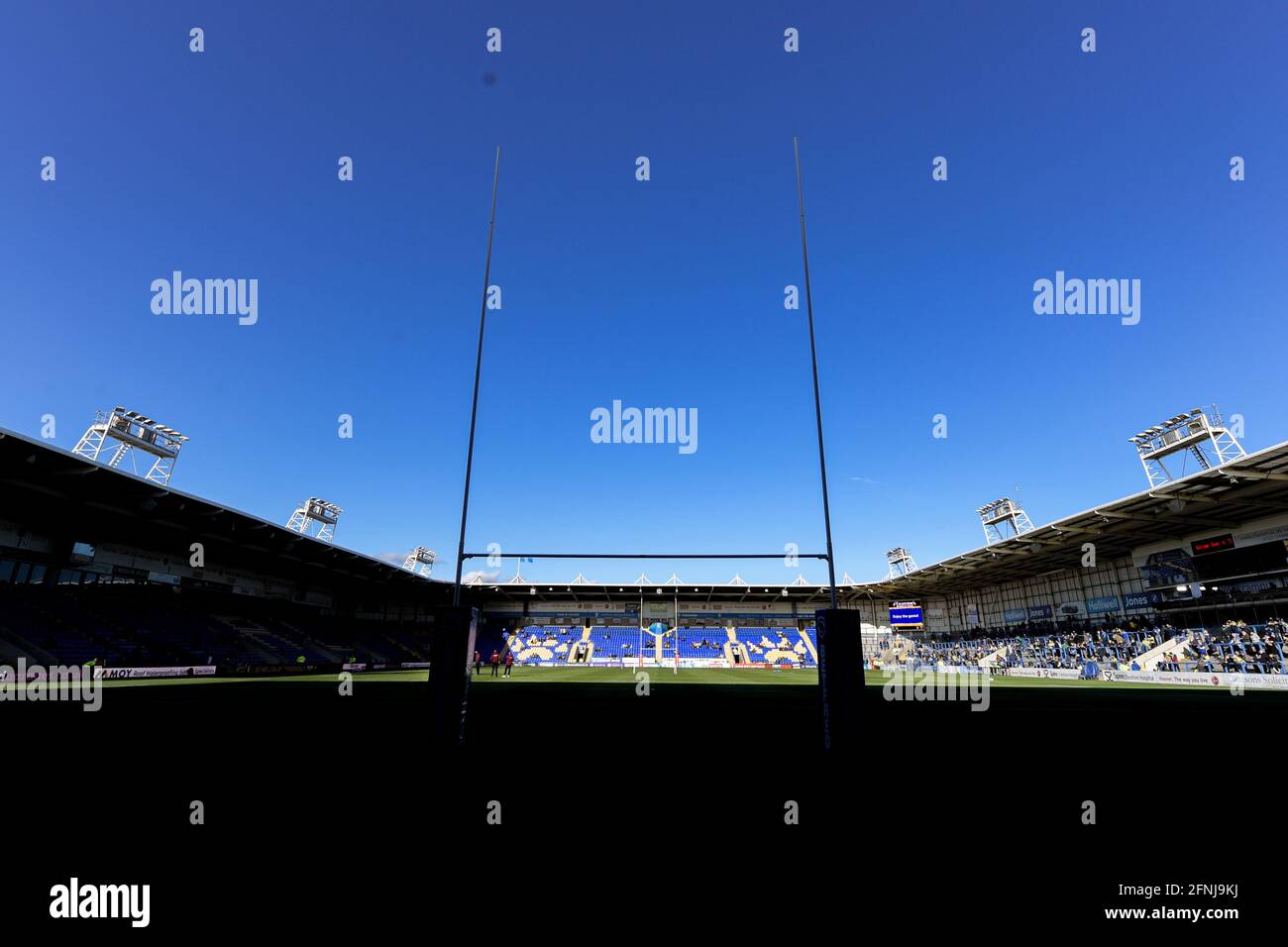 A general view of the Halliwell Jones Stadium, the home of Warrington ...