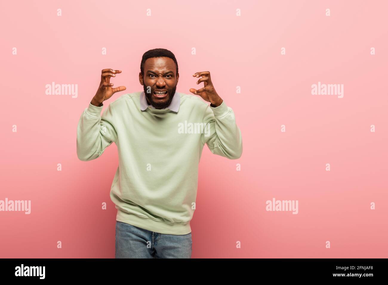 African american man looking angry hi-res stock photography and images ...