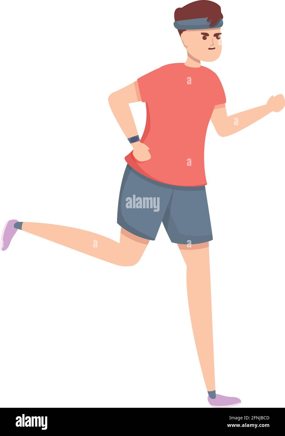 Runner tracker icon. Cartoon of Runner tracker vector icon for web ...
