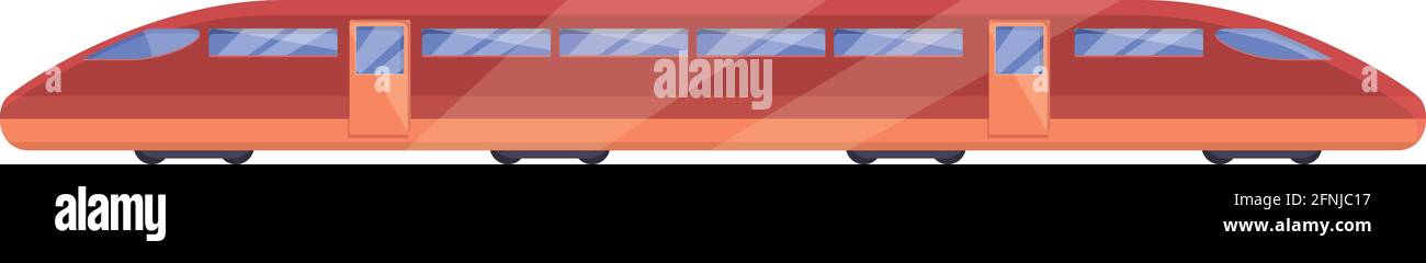 High speed railway icon. Cartoon of High speed railway vector icon for ...