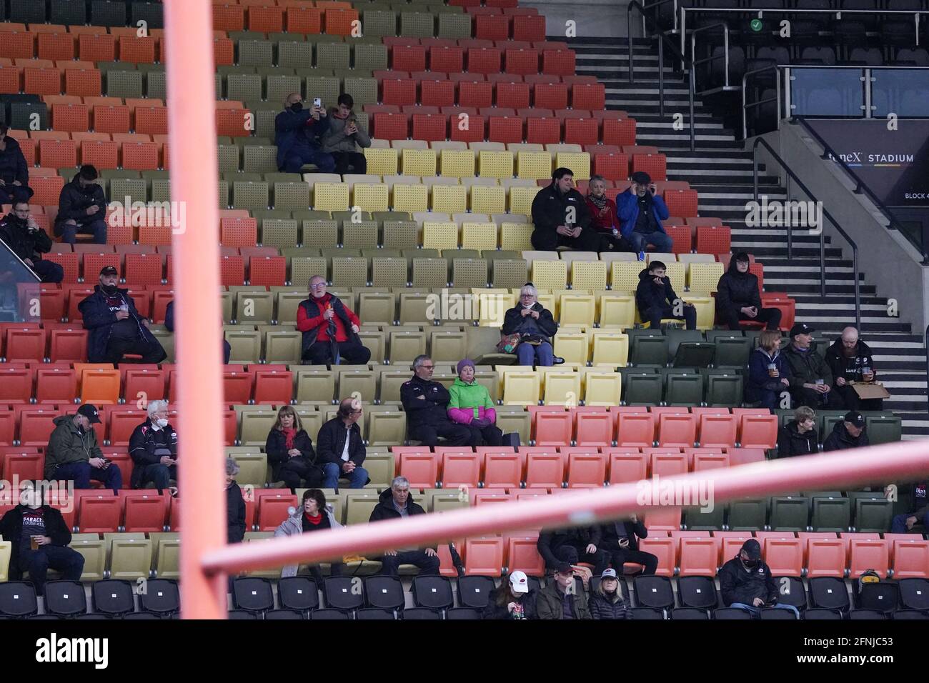 Saracens fans are allowed back in to watch the rugby Stock Photo - Alamy